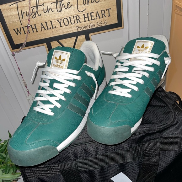adidas | Shoes | Adidas Size 4 Green Shoes | Poshmark